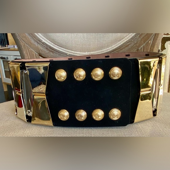 Balmain | Accessories | Balmain X Hm Mirrored Belt New Without Tagsbox ...